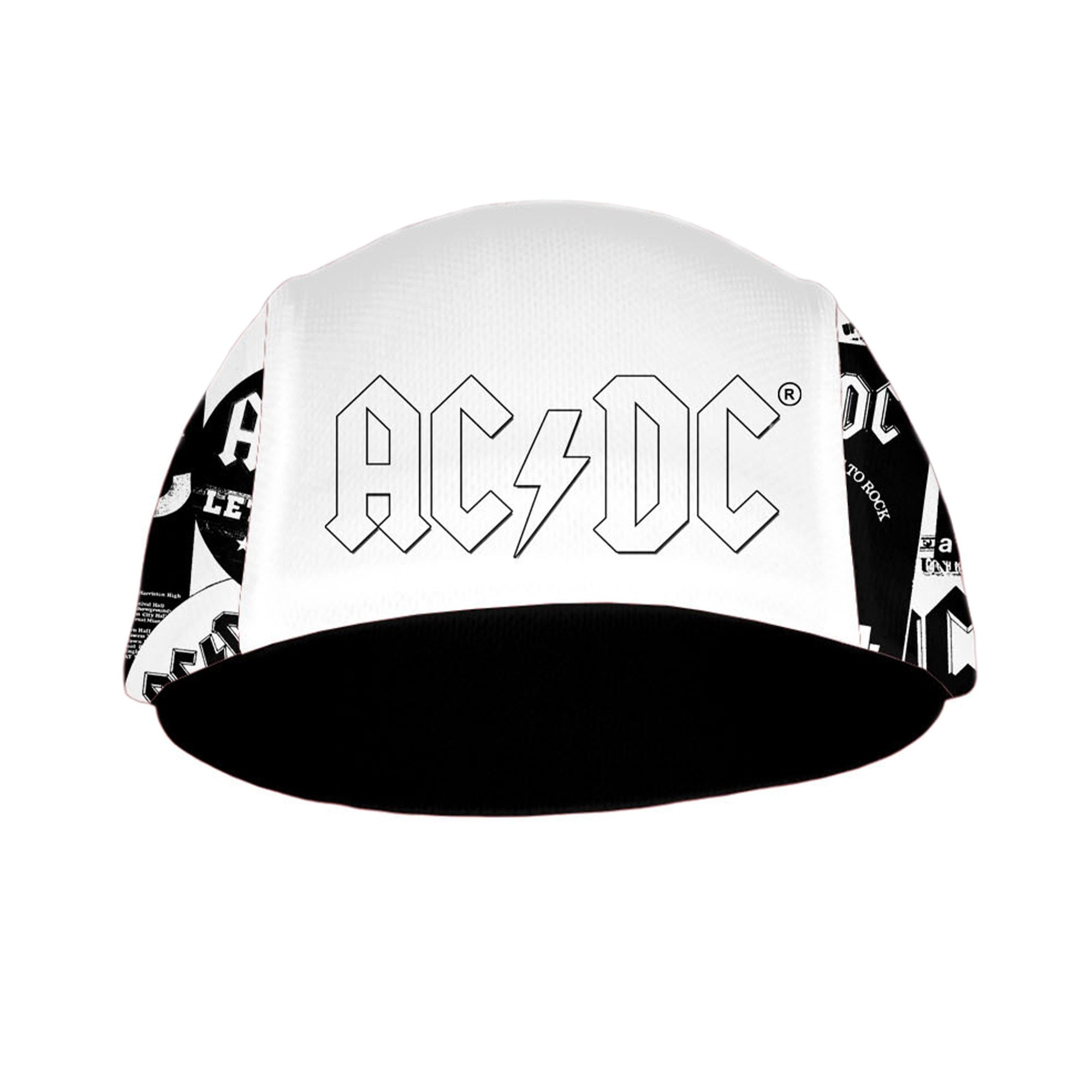 AC/DC Newsprint Cycling Cap