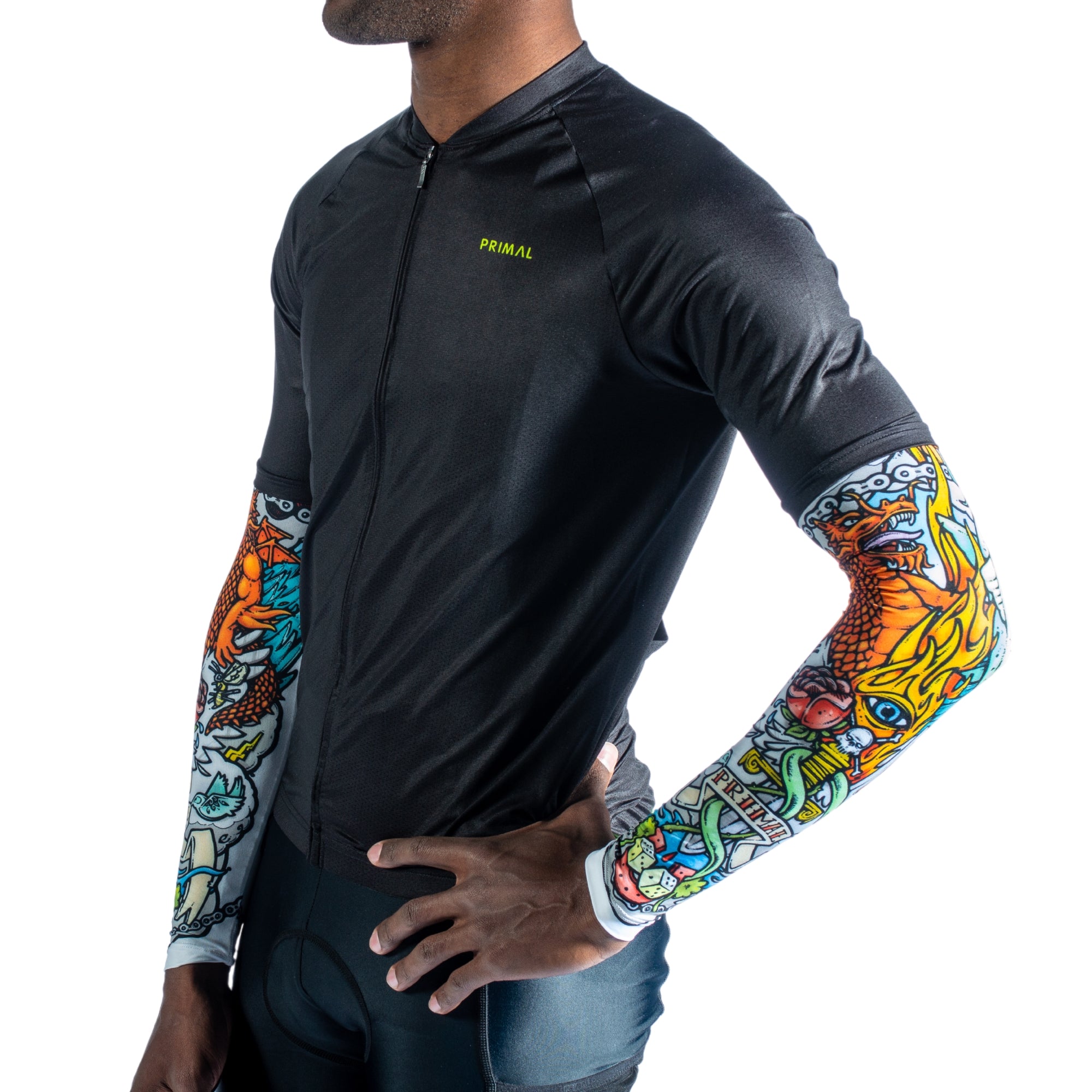 Primal Tattoo Lightweight Sun Sleeves - Primalwear Cycling Apparel